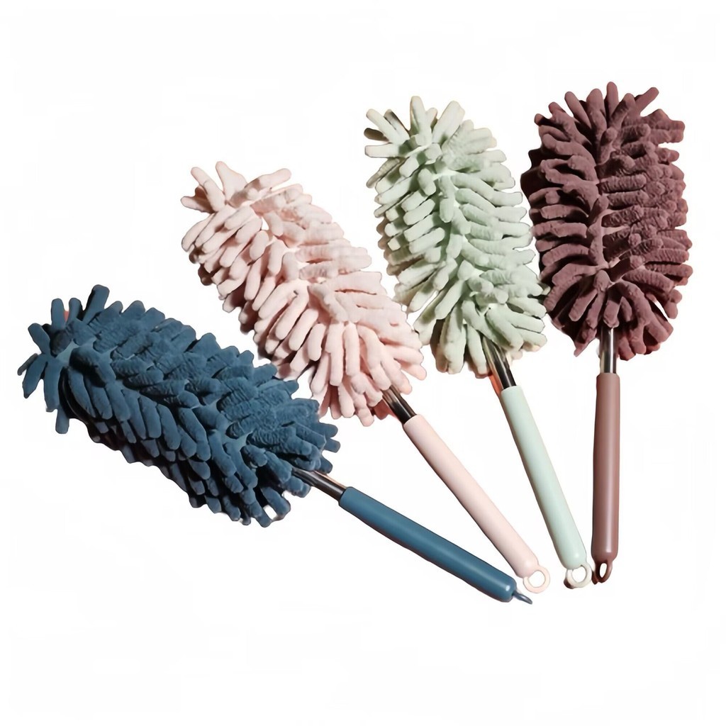 Mini Chenille Dusting Duster Retractable Bendable Feather Duster ...