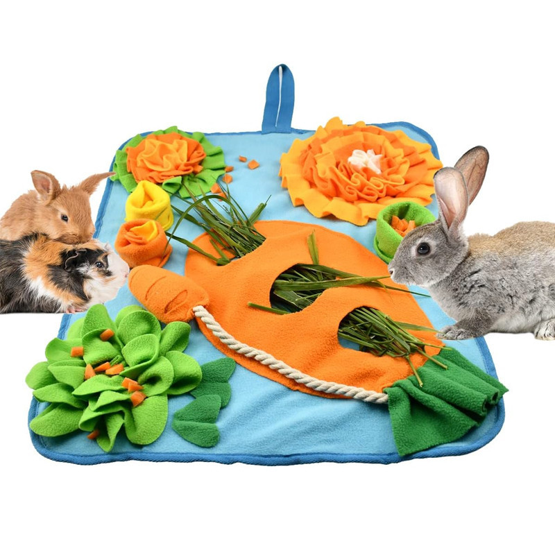 60*50cm Rabbit Foraging Mat for Dog Cat Bunny Pet Bunny Guinea Pigs ...