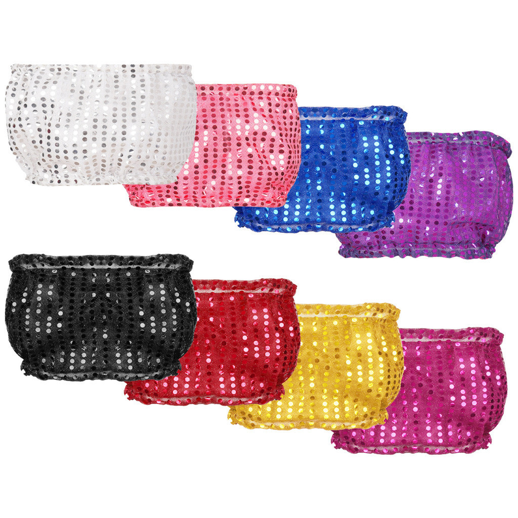 inhzoy Kids Girls Sparkly Sequins Dance Tube Top Trendy Strapless Crop ...