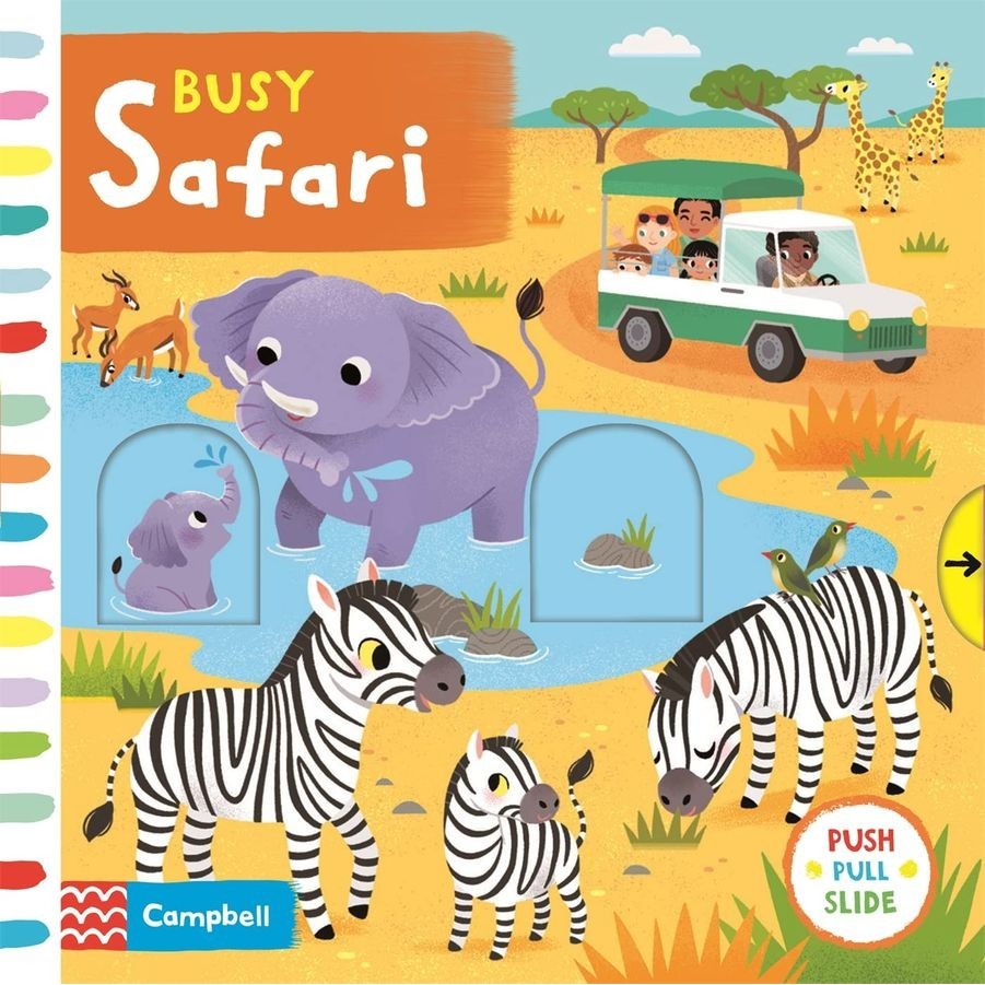 Busy Safari/ Sliding Interactive Game Book/Campbell Books eslite ...