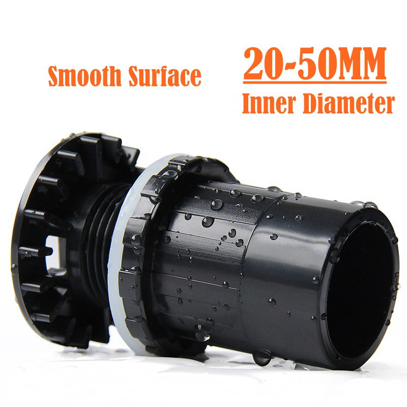 I.D 20~50mm PVC Pipe Straight Aquarium Fish Tank Joint DIY Water Supply ...