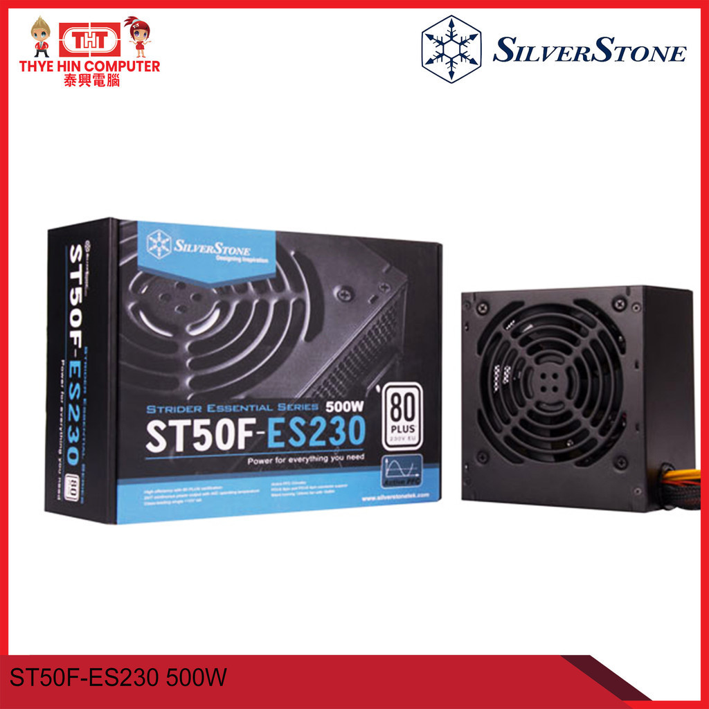 SILVERSTONE SST-ST50F-ES230 500W 80PLUS PSU | Shopee Malaysia