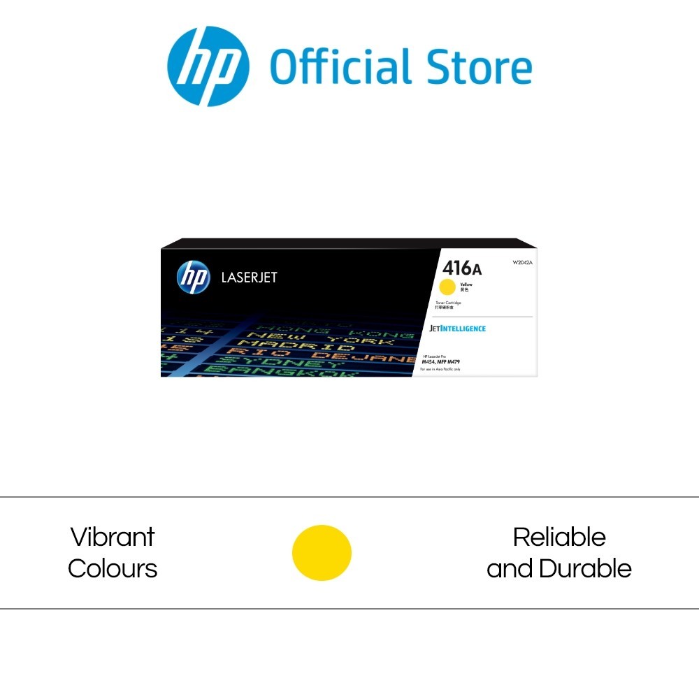 HP 416A Yellow Original LaserJet Toner Cartridge ~2,100 pages ...