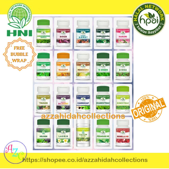 Andrographis BILBERRY Gamat BIOSIR Harumi CARNOCAP N-Green DIABEXTRAC ...