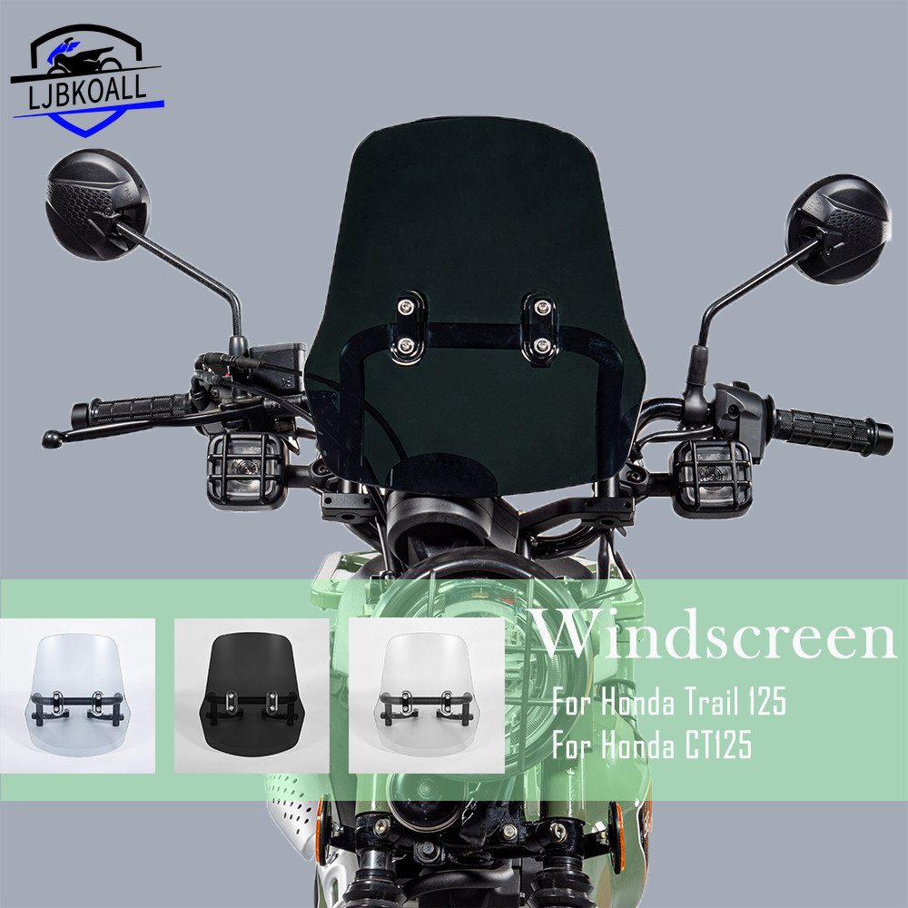 LJBKOALL CT125 Trail 125 Windscreen Windshield For Honda CT 125 ...