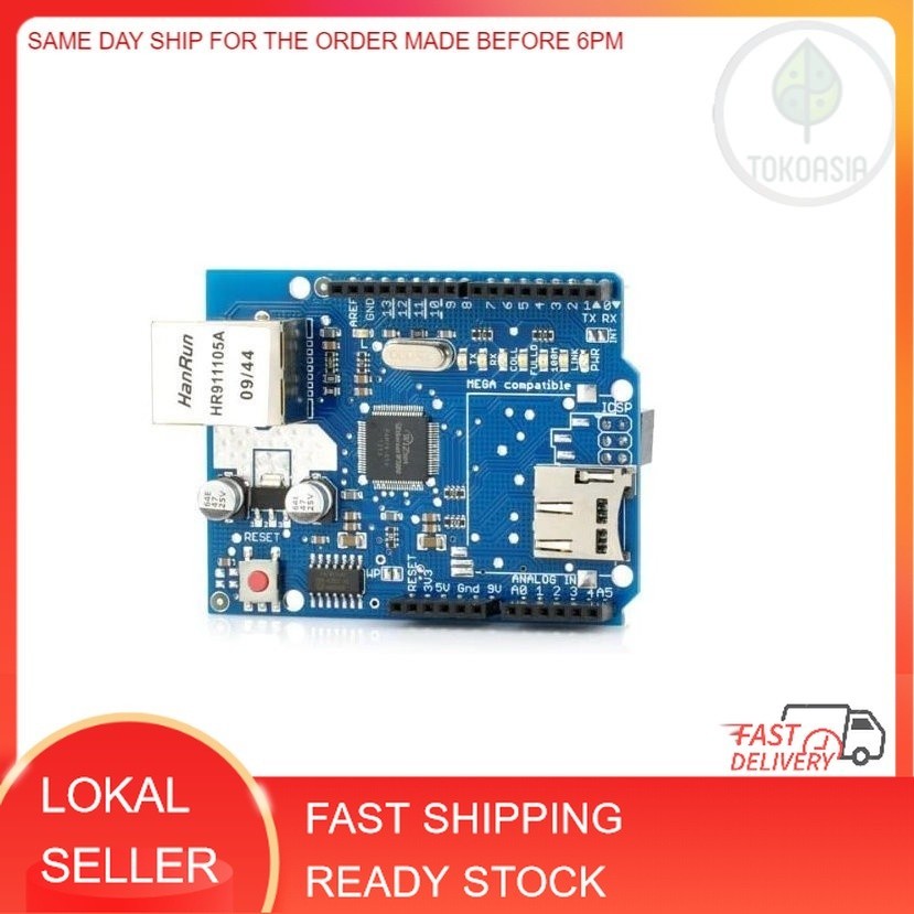 Ethernet Shield W5100 Compatible with Arduino UNO R3 Mega 2560 | Shopee Malaysia