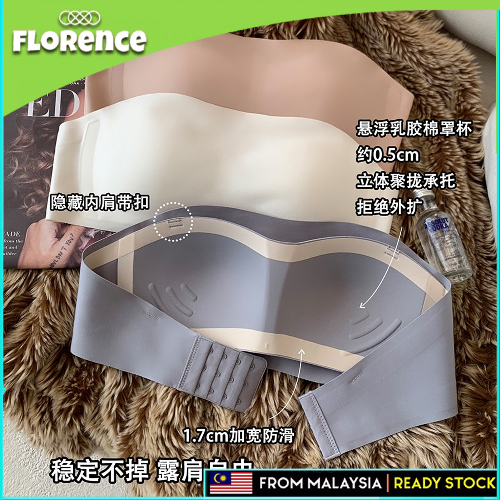 [LOCAL STOCK] Bra Strapless Women Thin Style Anti-Slip Seamless ...