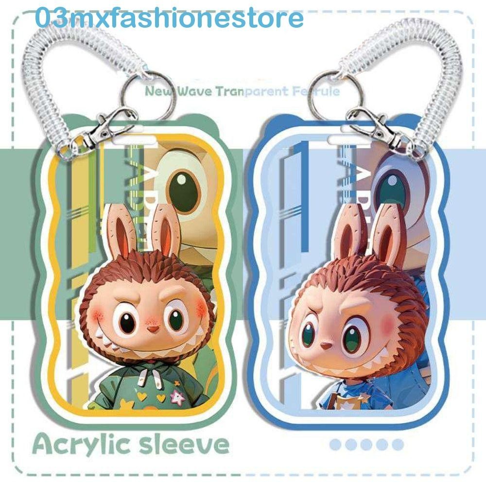 MXFASHIONE Cartoon Labubu Card Case, Hanging Neck Portable Labubu Tome ...
