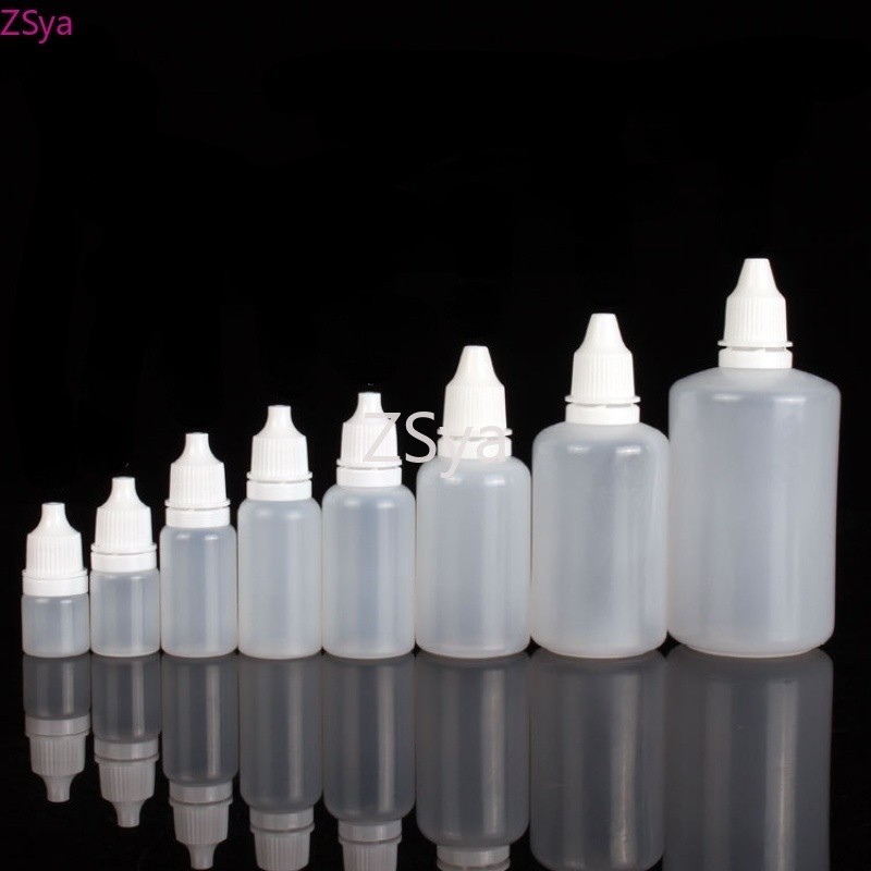 Empty Plastic Eye Drop Bottle Liquid Dropper Refillable Squeezable ...