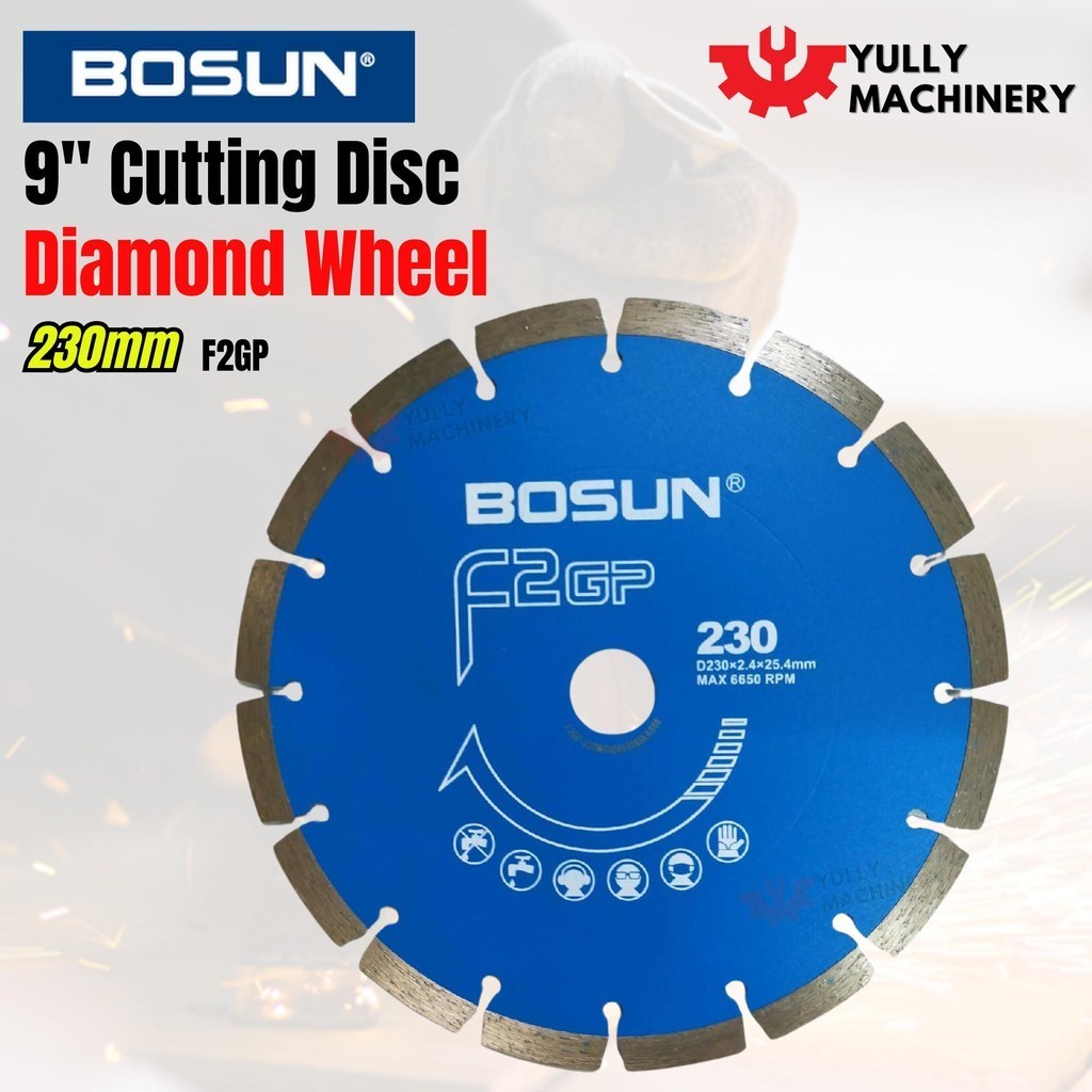 BOSON 9 Inch Cutting Disc Diamond Wheel F2GP | Shopee Malaysia