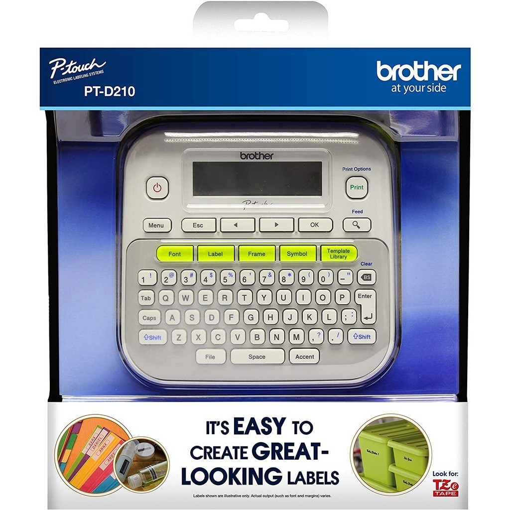 Brother PTOUCH D210 PT-D210 Handheld P-Touch Labelling Machine Printer ...