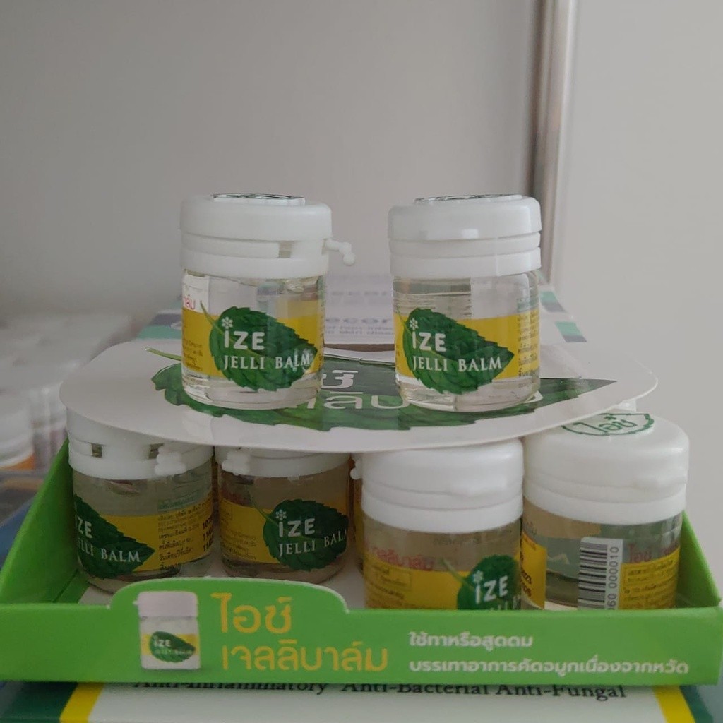 Original Ize Jelli Balm Thai Nasal Inhaler Oil Ize Mint Scent Ize Jelli ...