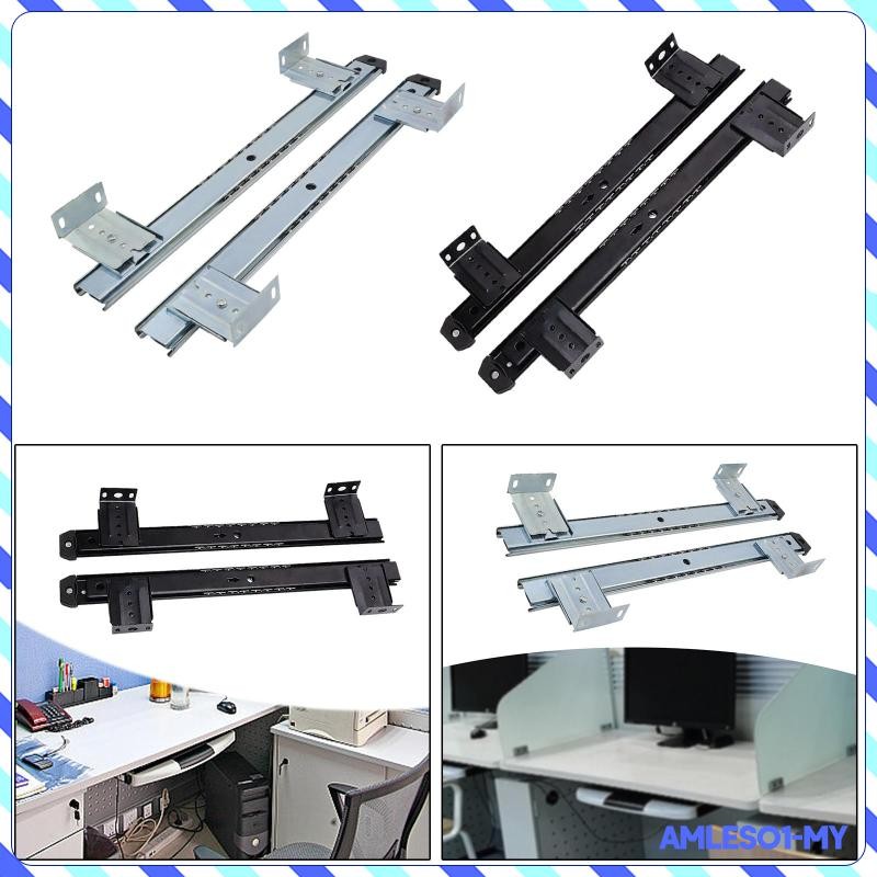 [AmlesoaeMY] Keyboard Tray Slides Rails Rack Set Keyboard Organizers ...
