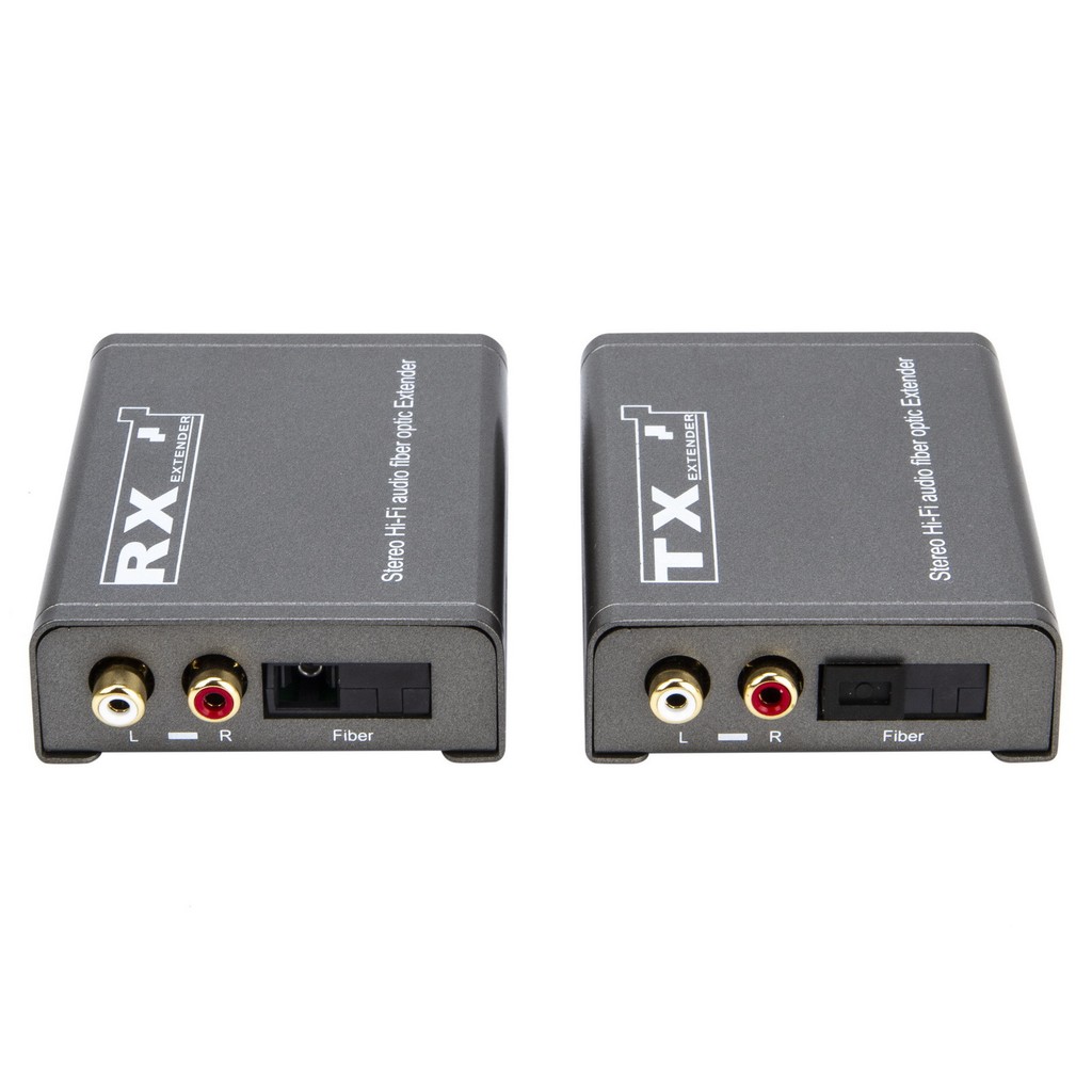 20Km RCA Extender Over Optic Fiber RCA Audio Transmitter and Receiver ...
