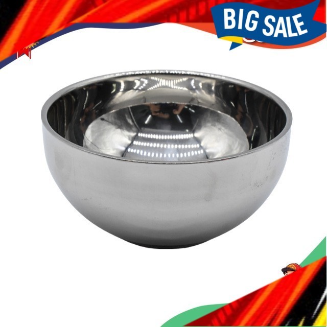 Mangkuk Besi, Stainless Steel Bowl / Soup Bowl (Diameter: 11.7cm ...