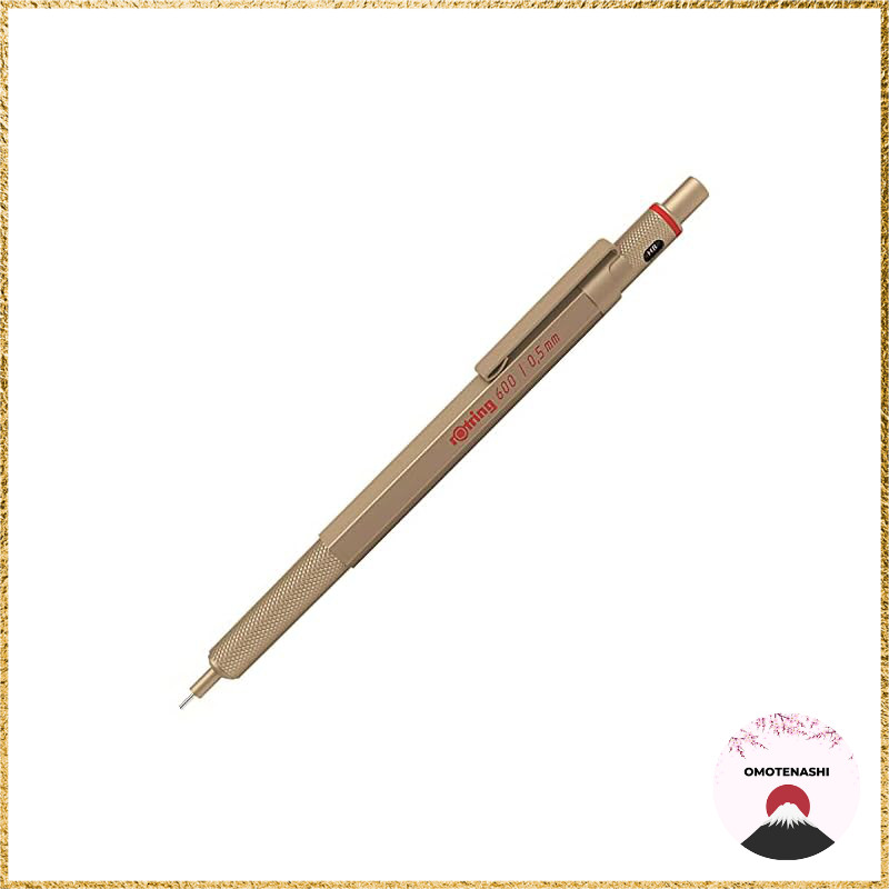 Rotring Mechanical Pencil Gold 600 2158796 0.5mm rOtring Sharp Pencil ...