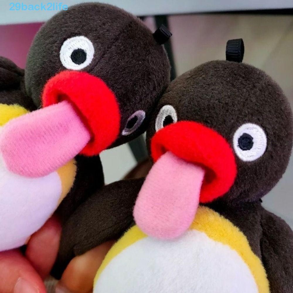 BACK2LIFE Pingu Plush Toys, Stuffed Animal Tongue Out Stuffed Penguin ...