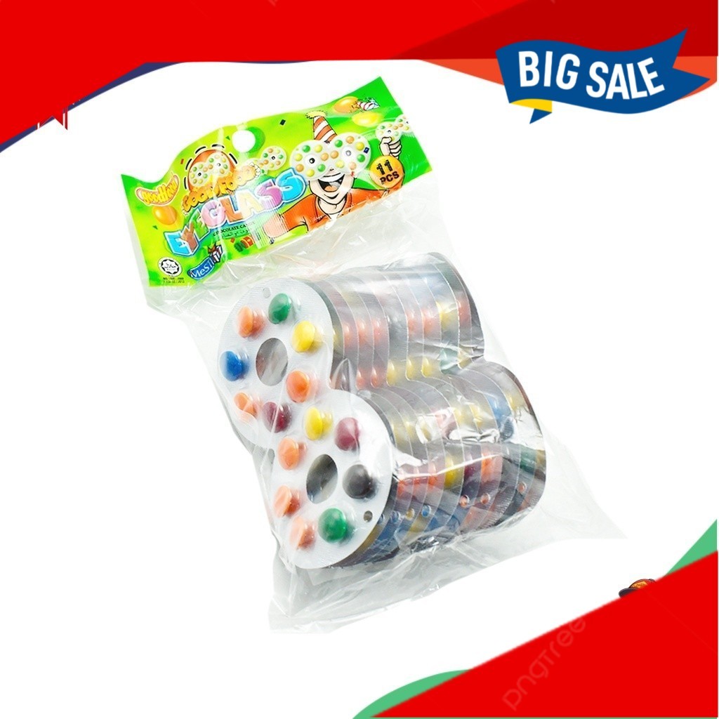 (11pcs/pack) Gula-gula Coklat Nombor Lapan 8 Chocolate, Eyeglass ...