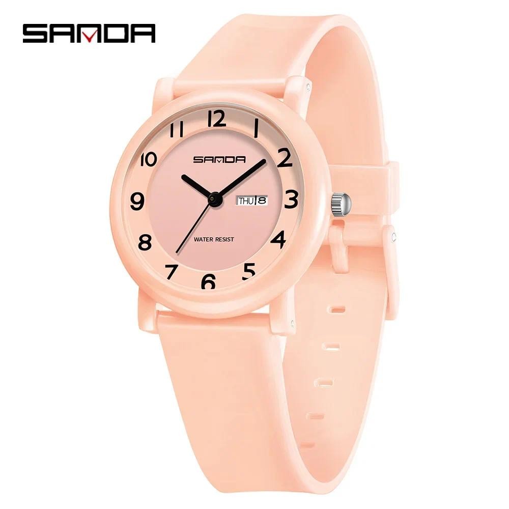 SANDA 3255 Waterproof Quartz Watch For Children And Students Dual ...