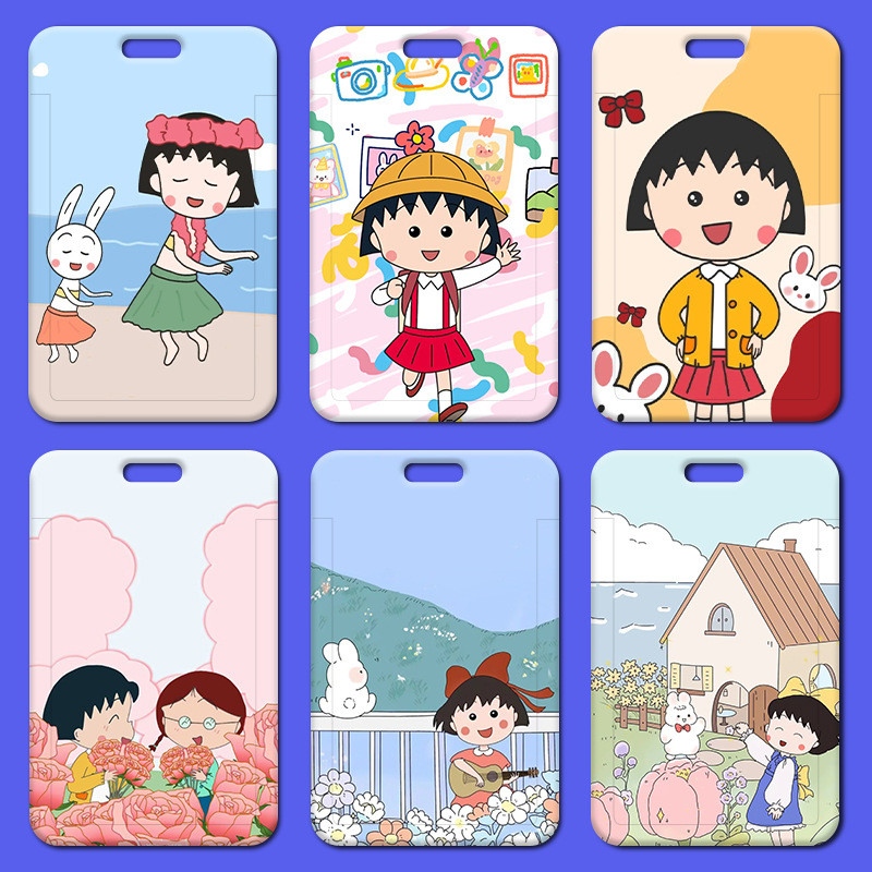 Cherry Maruko Card Holder Student Card Work Card Subway Card Bus Card ID Card Campus Card Bank ...