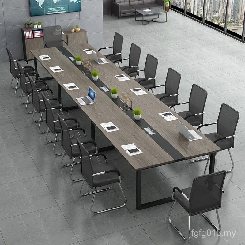 Conference Table Long Table Simple Modern Desk Chair Combination ...