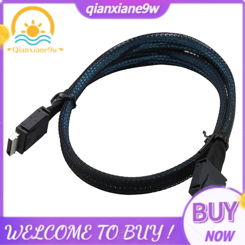 For PCIe Oculink SFF 8611 4I to Mini SAS SFF-8611 4I Server Super Speed Cable Data Extension ...