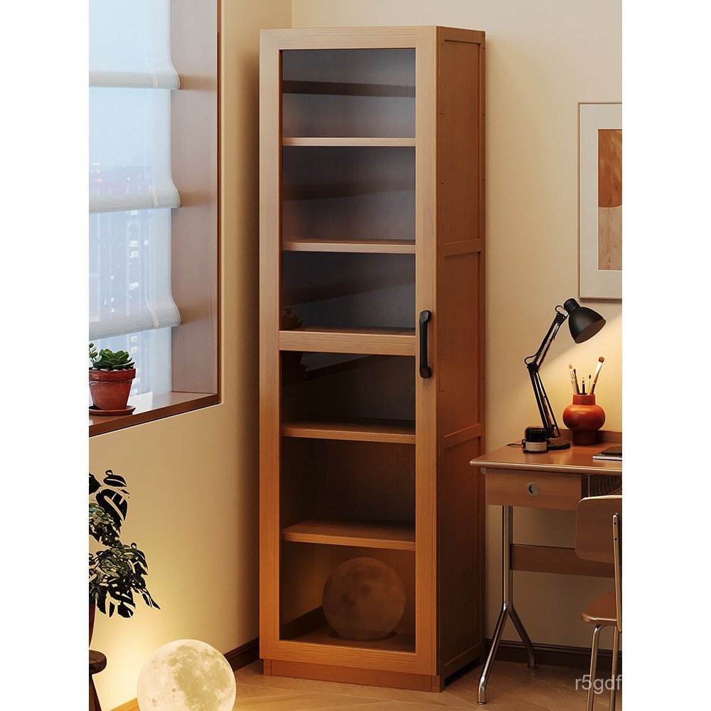 Bookshelf Floor Rack Bookcase Locker Integrated Wall Storage Household ...