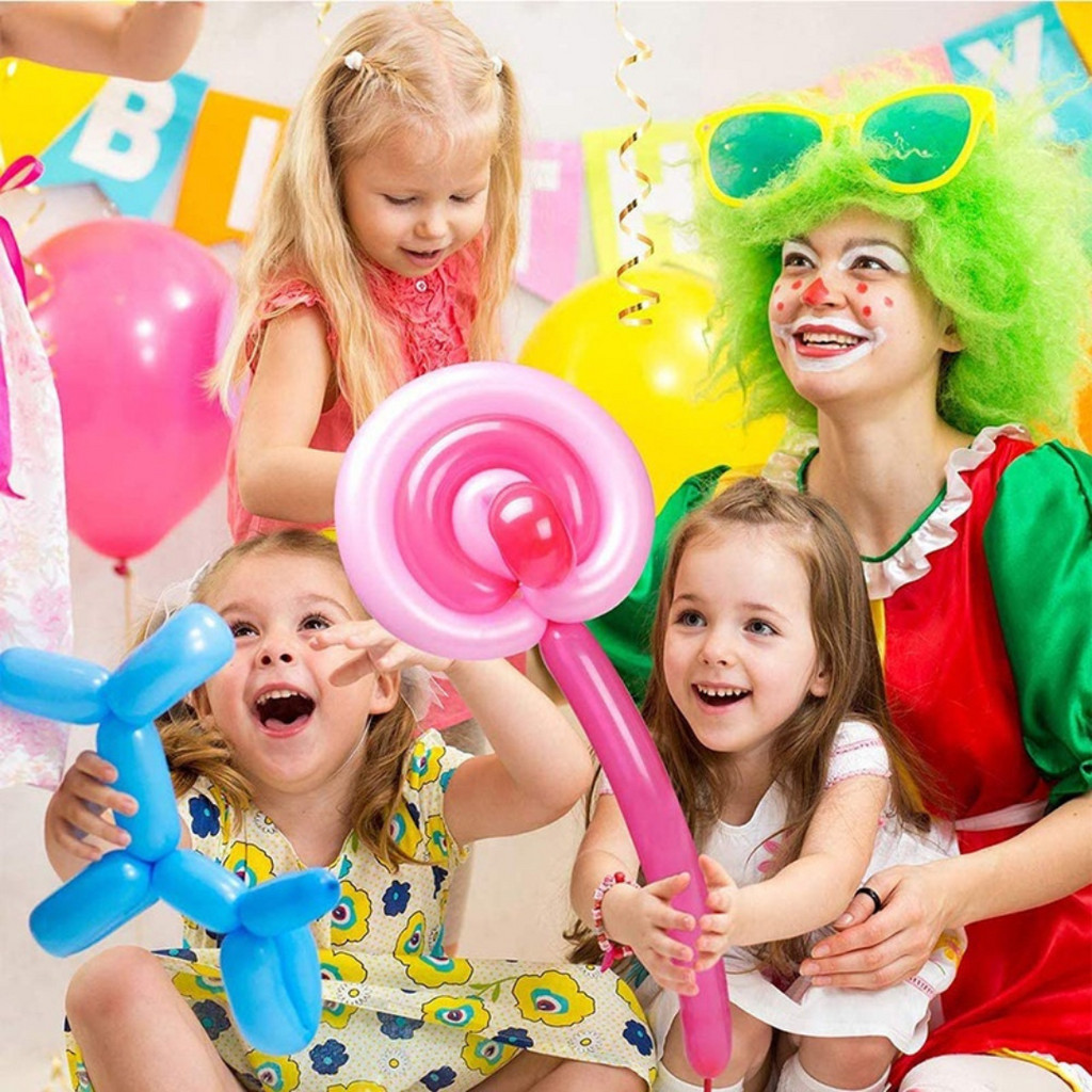 200pcs High Quality Long Balloon Twist Magic Belon Panjang Decoration ...