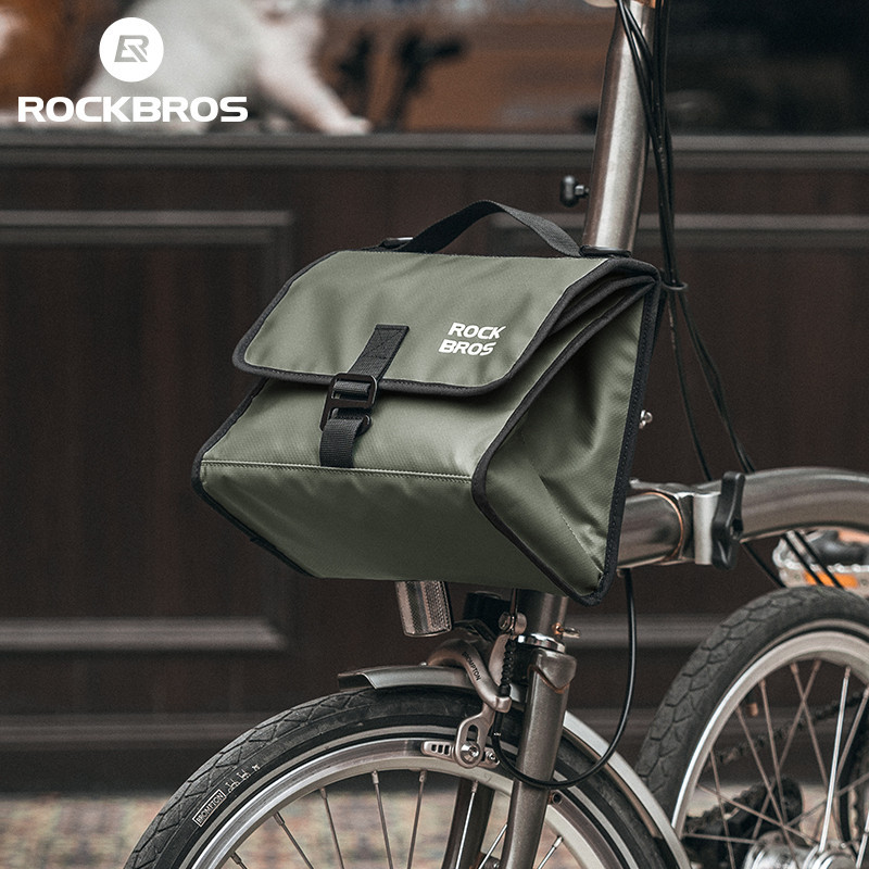 ROCKBROS Bicycle Front Bag Foldable Big Capacity 4-7L Commuter Bicycle ...