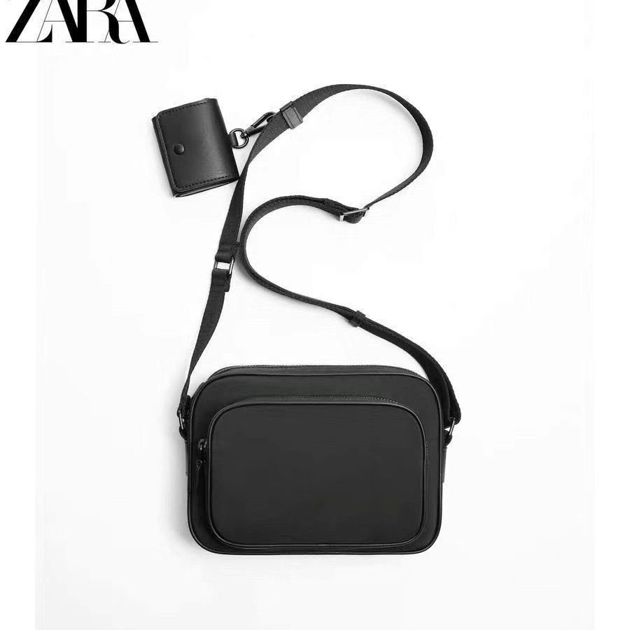 ZARA Bag New Men's Bag Nylon Mini Crossbody Message Bag Versatile Sling ...