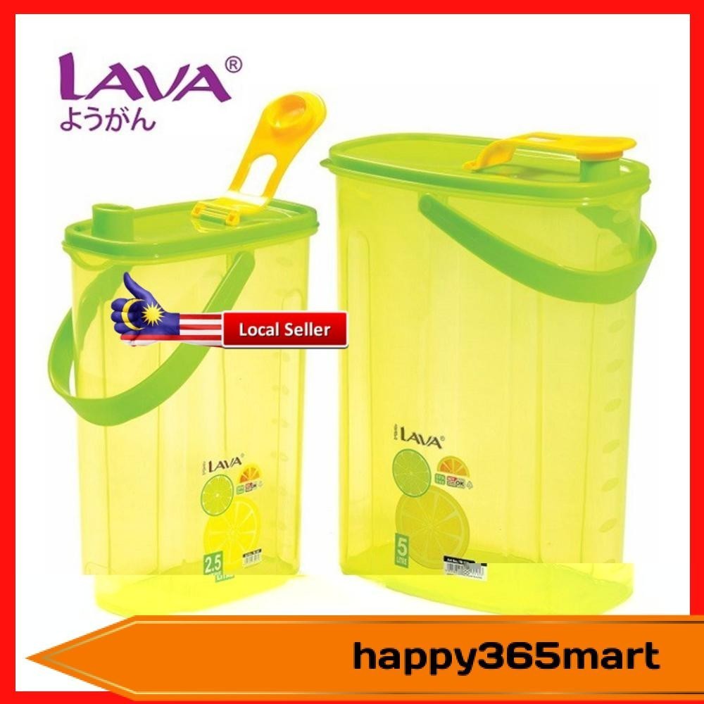 LAVA 2.5L Plastic Water Bottle Tumbler BPA Free (TB429) / Botol Air Minuman Plastik | Shopee ...