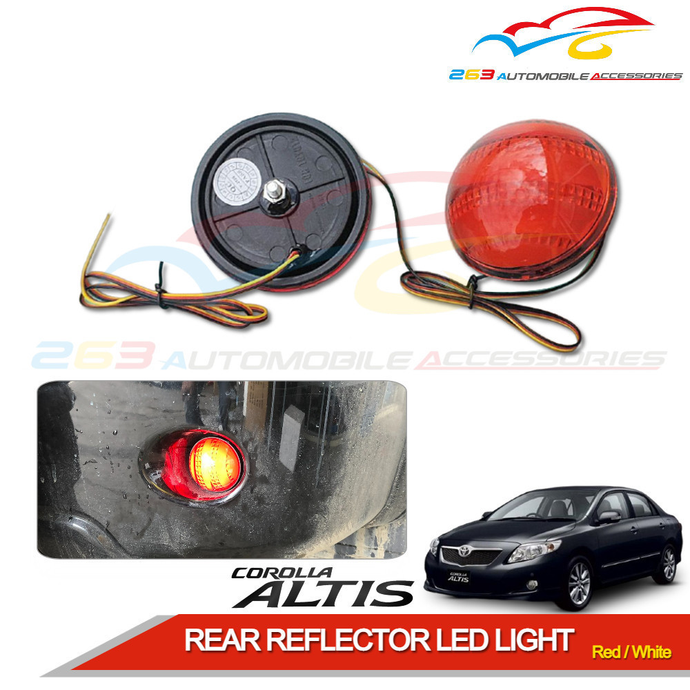 TOYOTA COROLLA ALTIS 2007-2009 REAR BUMPER REFLECTOR LED LIGHT FOG ...