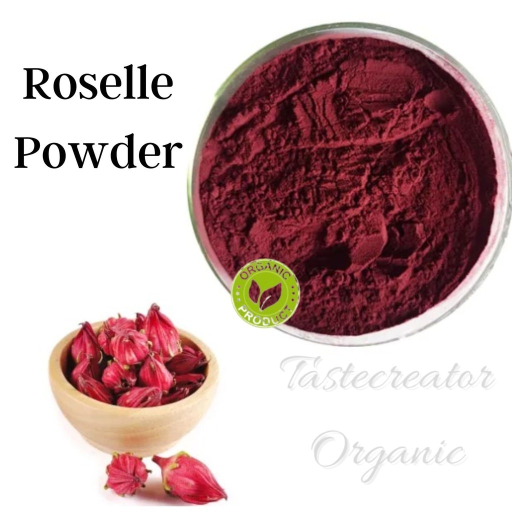 Roselle Powder 洛神花粉 250g 天然蔬果色粉 Rosella flower powder- rose powder ...