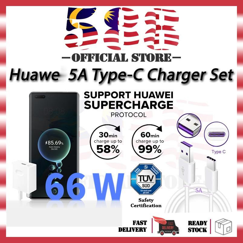 Huaweii Android 100W/ 66W/ 40W/ 22.5W Super Fast Travel Wall Adapter 6A/5A 1 Meter USB to Type-C ...