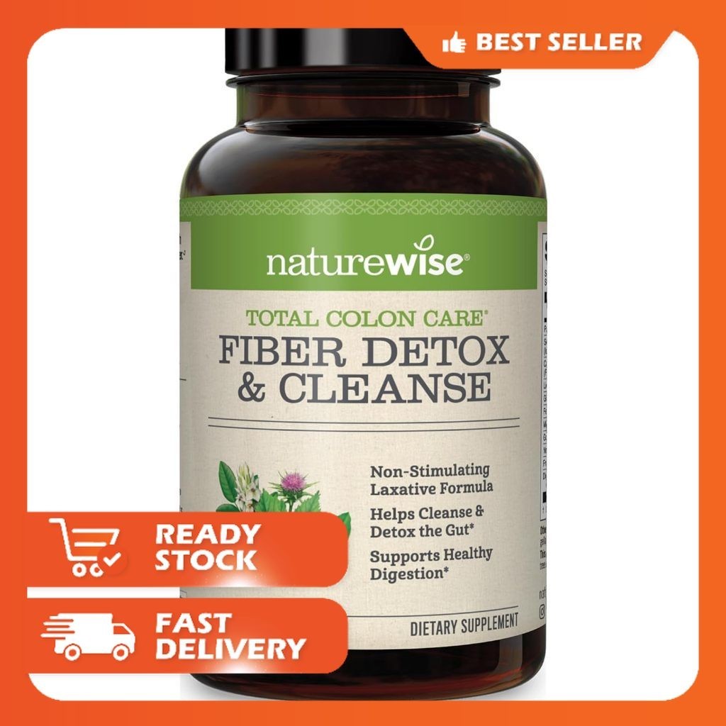 Total Colon Care Fiber Cleanse with Herbal Laxatives, Prebiotics ...