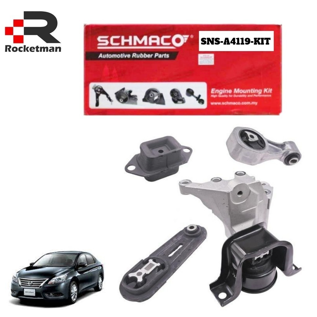 SCHMACO ENGINE MOUNTING SET NISSAN SYLPHY B17L 1.8 (SNS-A4119-KIT ...