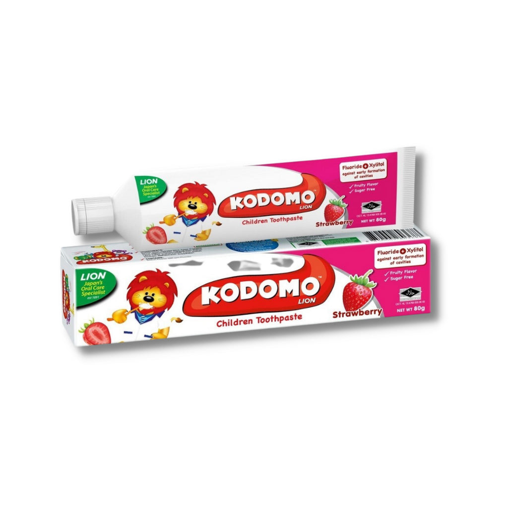Kodomo Lion Toothpaste For Children Strawberry Flavour 80g | Shopee ...
