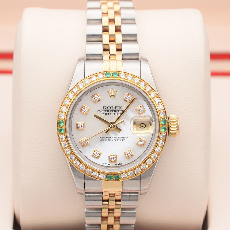 Rolexx Women's Watch Diary Type Automatic Mechanical Behind Fritillary ...