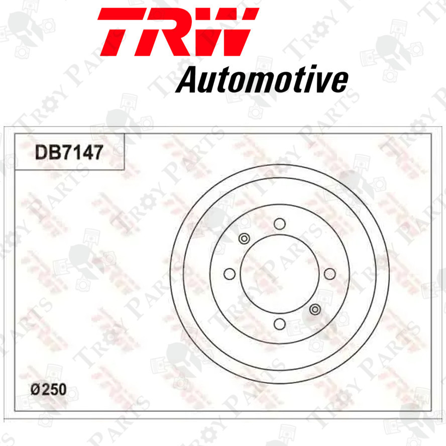 (1pc) Original TRW Rear Brake Drum for Proton Gen2 Gen 2 Persona ...