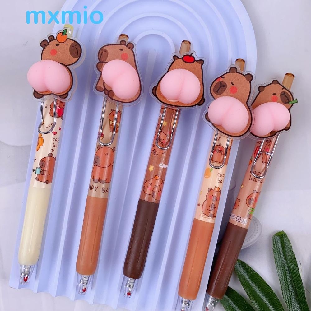 MXMIO Capybara Gel Pens, Black Ink Stationery Happy Capybara Neutral ...