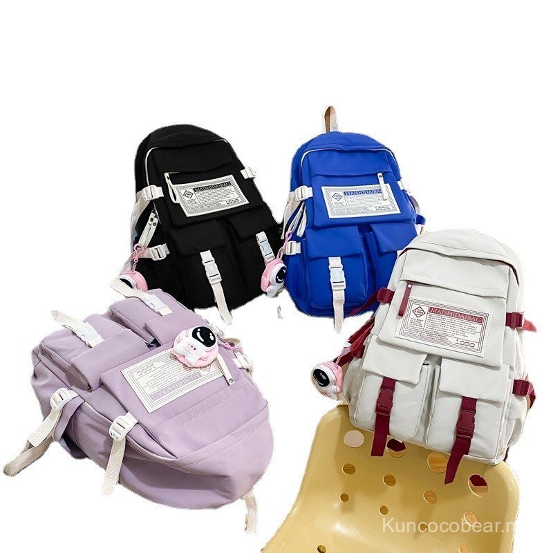 New Large-Capacity Backpack Simple Backpack Female Student Japanese ...