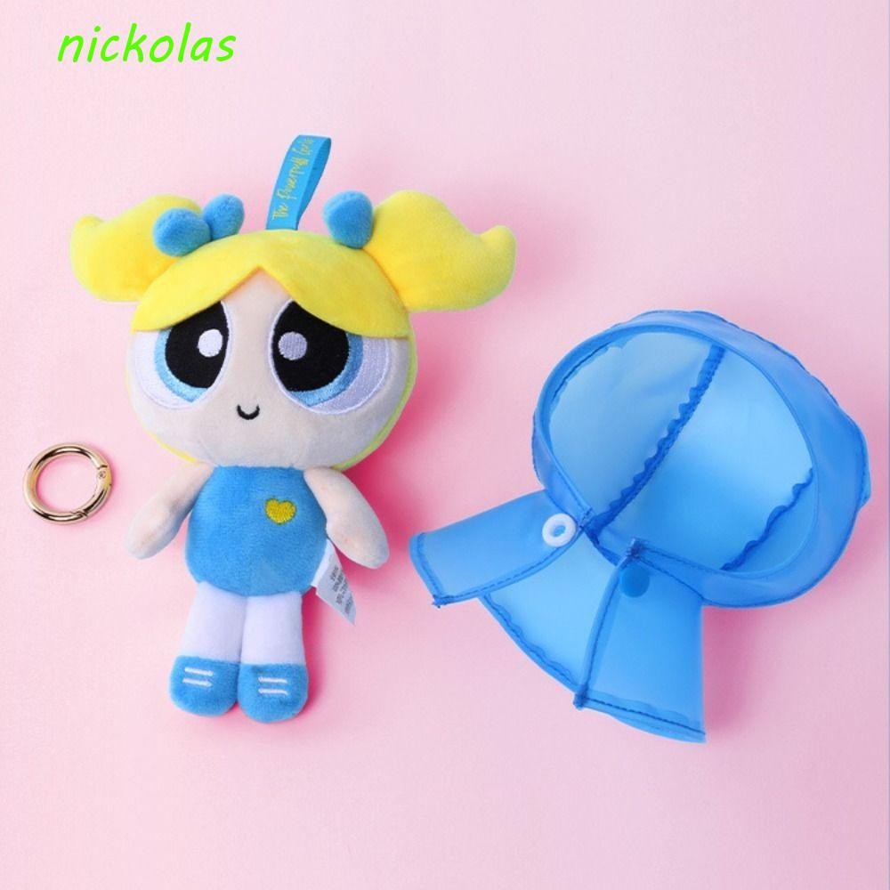 NICKOLAS Powerpuff Girls Plush Toy, Car Key Ring Kawaii Plush Dolls ...