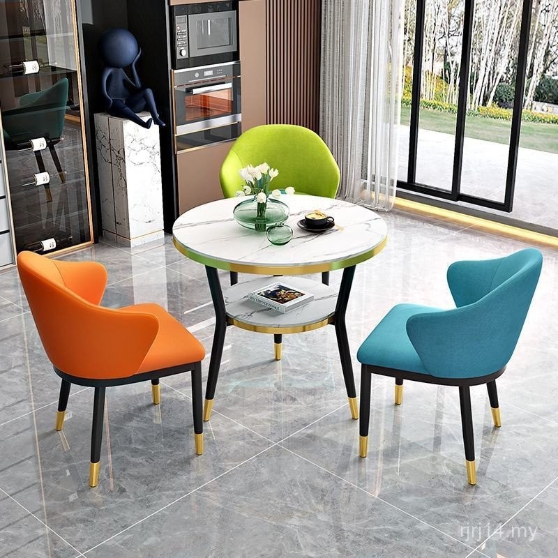 Negotiation Table Chair Combination Light Luxury Reception Shop Meeting ...