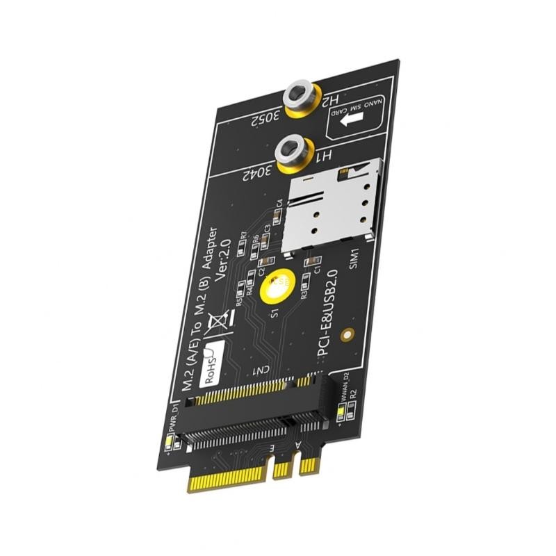 BT M 2 B-Key to A+E Adapter Card Board with Card Slot for 3G 4G 5G LTE ...
