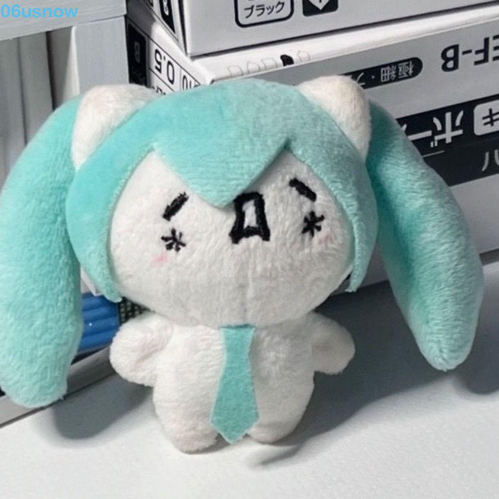 USNOW Snow Miku Plush Keychain, Fluffy Soft Bandai Hatsune Miku Doll ...