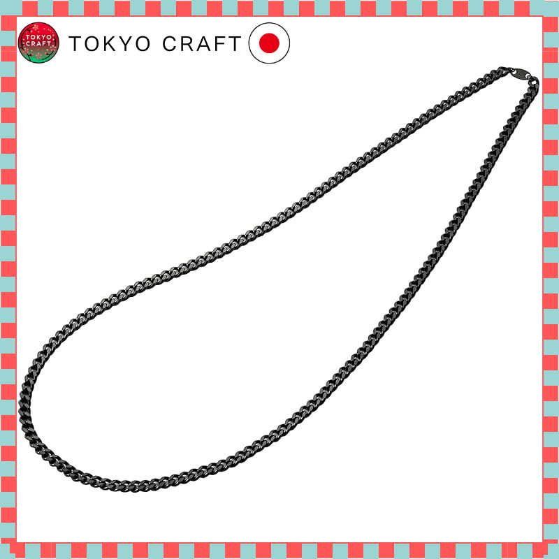 【direct from Japan】 Phiten Carbonized Titanium Chain Necklace ...