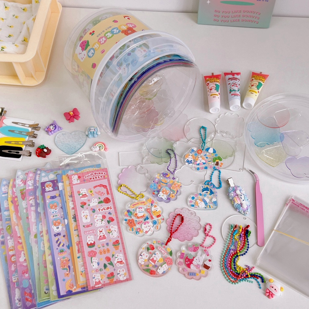 Set 60 Items with Box Luxury Goo Card Beginner Starters DIY(Goo Card ...