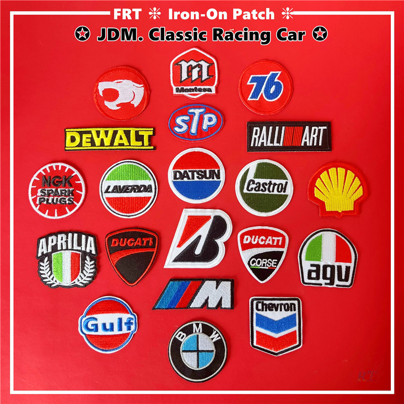 ☸ JDM. Classic Racing Car Iron-on Patch ☸ 1Pc DIY Sew on Iron on Badges ...