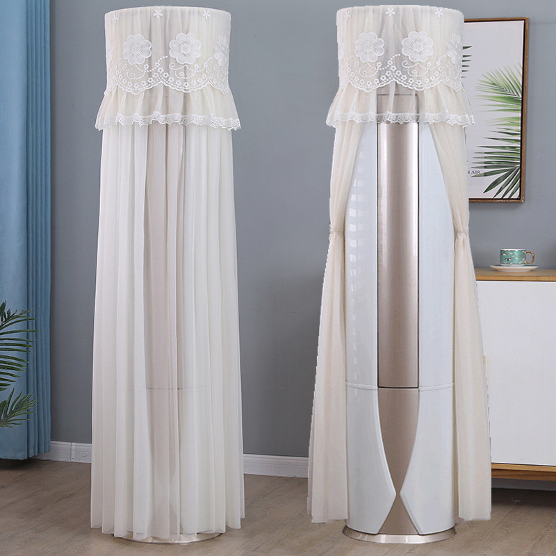 Air Conditioner Cover Cabinet Set Round Cylindrical Gree Living Room ...