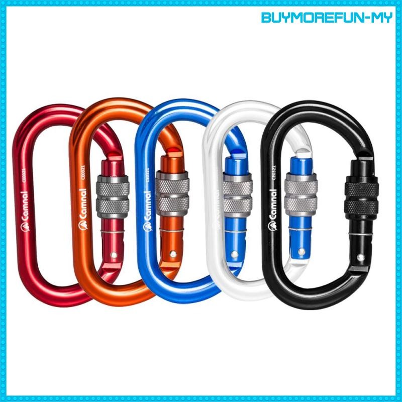[BuymorefunMY] High Strength Outdoor Aluminum Rock Climbing Locking ...